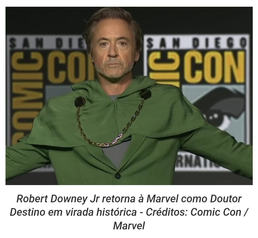 A volta triunfal de Robert Downey Jr ao universo Marvel em 2026 - D Marília